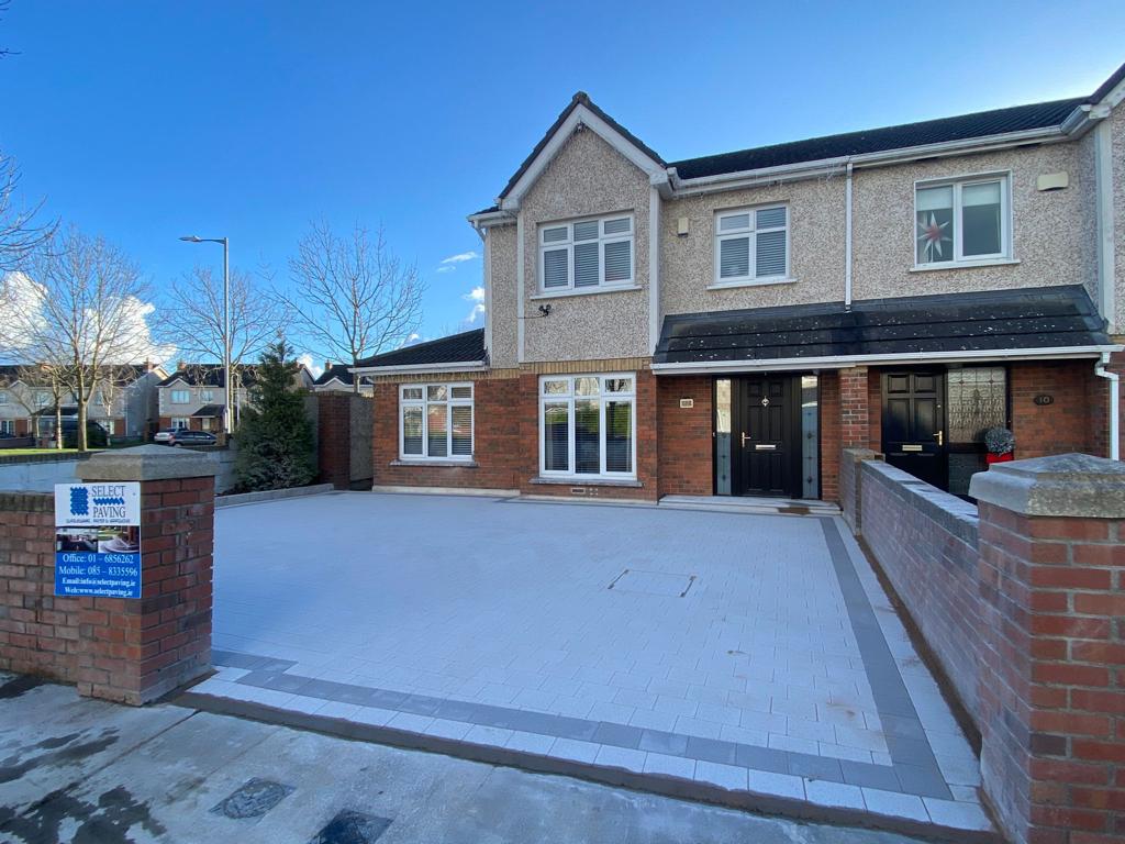 Silver Granite Driveway With Black Granite Border in Castleknock ...